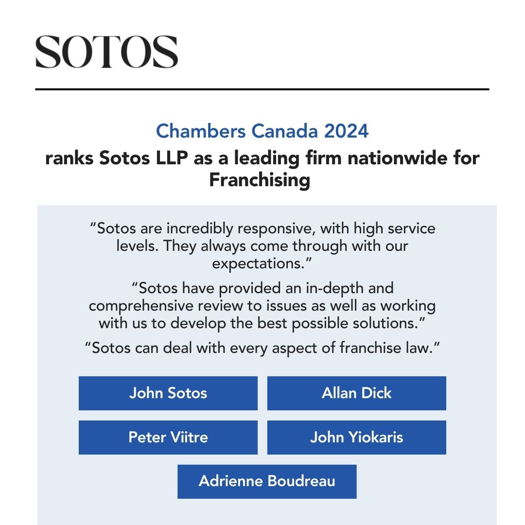 Chambers Canada 2024 Ranks Sotos Llp As A Leading Firm Nationwide